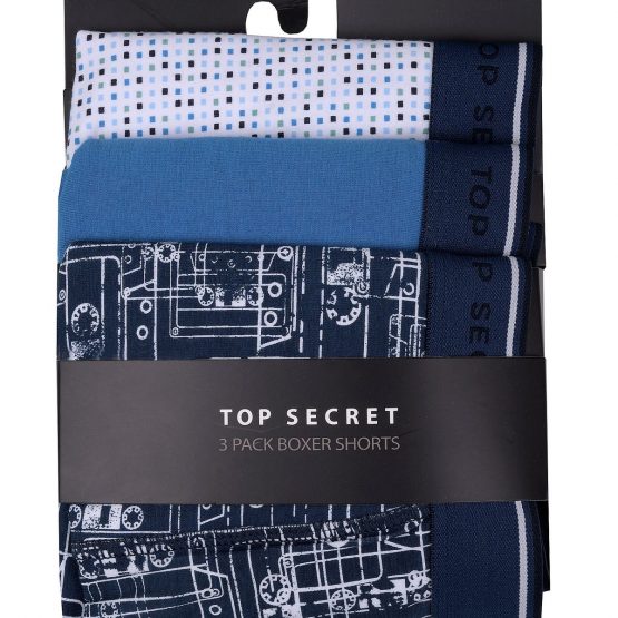 תחתוני טופ סיקרט לגברים, TOP SECRET BOXER BRIEFS 3 IN PACK - משלוח ...