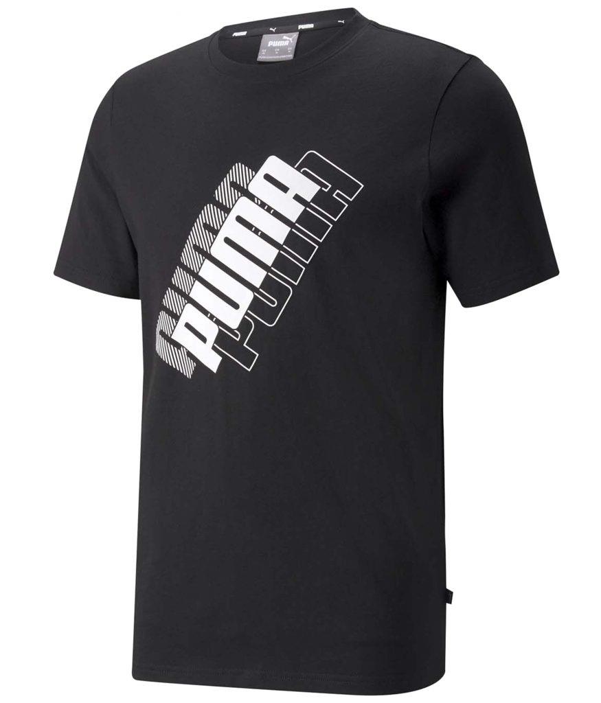 חולצת T פומה לגברים, PUMA POWER LOGO TEE צוברים נקודות | משלוח עד הדלת ...