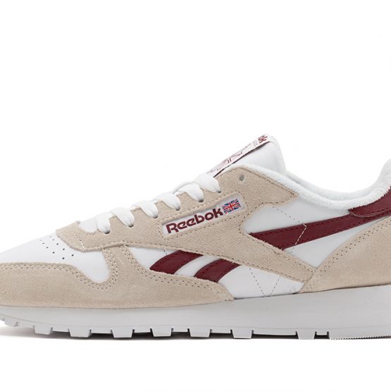 נעלי סניקרס ריבוק לגברים, Reebok Classic Leather Burgundy - משלוח ...