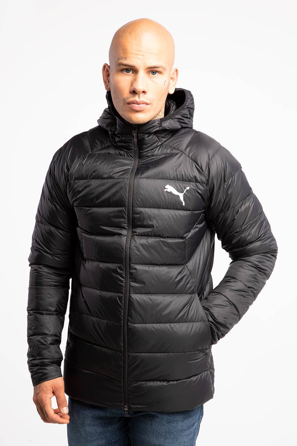 ג'קט ומעיל פומה לגברים, PUMA Hooded Down Jacket - משלוח והחזרה חינם ...